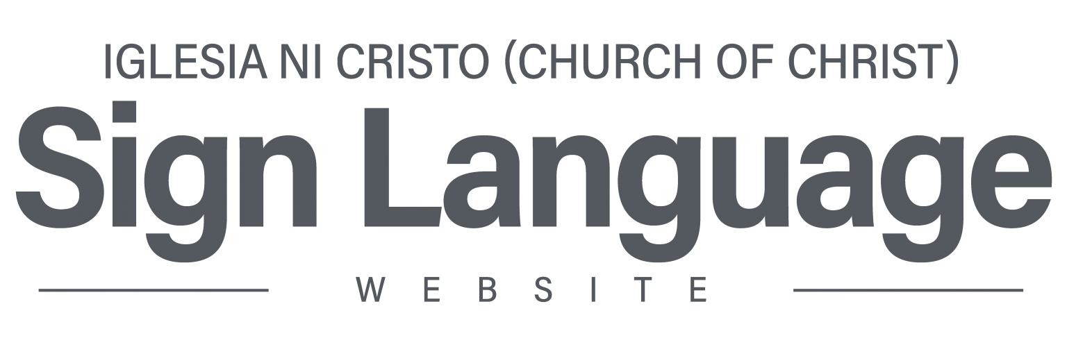 Iglesia Ni Cristo Sign Language Website