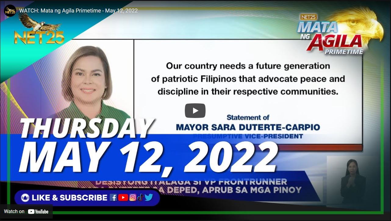 WATCH: Mata ng Agila Primetime - May 12, 2022